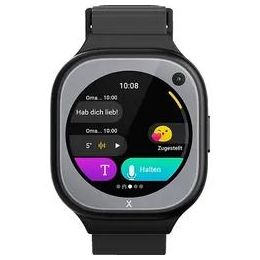 XPLORA X6Pro mit eSIM Kinder Smartwatch Silikon, 60.36-112.96 mm, Schwarz
