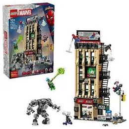 Lego Super Heroes 76342 Spider-Man vs. Mysterio: Daily Bugle Bausatz, Mehrfarbig