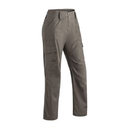 Outdoorhose Maier Sports "Multi Pulse W", Damen, Gr. 34, Normalgr&ouml;&szlig;en, schlamm, 65% Polyester, 35% Baumwolle, Hosen Outdoorhose, Damen Wanderhose schnelltrocknend Regular Fit