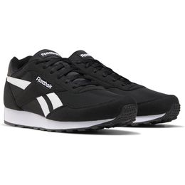 Sneaker Reebok CLASSIC "REEBOK REWIND RUN", Herren, Gr. 45,5, cschwarz, wei&szlig;, cschwarz, Synthetik, Textil, Schuhe Sneaker
