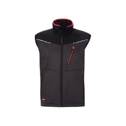 HOLEX Softshell Weste, dunkelgrau / schwarz / rot, Unisex-Gr&ouml;&szlig;e: 3XL (090603 3XL)