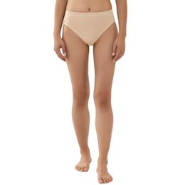 Jazz-Pants Slips Mey "SERIE EMOTION", Damen, Gr. 36, beige (cream tan), Feinripp, Obermaterial: 50% Viskose, 46% Polyamid, 4% Elasthan, k&ouml;rpernah, Unterhosen Jazz-Pants Slips, Ohne auftragende Seitenn&auml;hte