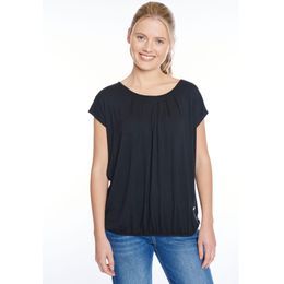 Kurzarmshirt ZABAIONE "Mi44nou", Damen, Gr. M, schwarz, Jersey, Obermaterial: 95% Viskose, 5% Elasthan, unifarben, normal, Rundhals, Shirts Kurzarmshirt, Topseller