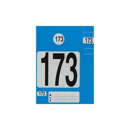 EICHNER SCH&Uuml;SSELANH&Auml;NGER-SET blau 1-300 nummeri (9219-00676-08)