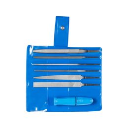 Pferd TOOLS Schl&uuml;sselfeilen-Set mit Schnellspannheft 7-tlg. 100mm Hieb 2 f&uuml;r filigrane Feilarbeiten (11702100)