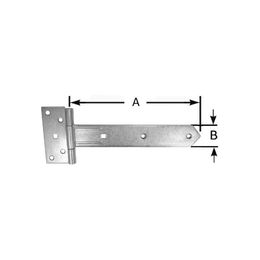 Pollmann Kreuzgeh&auml;nge 124,L300 leicht,Eisen galvanisch hell verzinkt (1124300)
