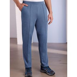 Schlupfhose CLASSIC, Herren, Gr. 60/62, Normalgr&ouml;&szlig;en, blau (jeansblau, meliert), 50% Baumwolle, 50% Polyester, meliert, Hosen Schlupfhose