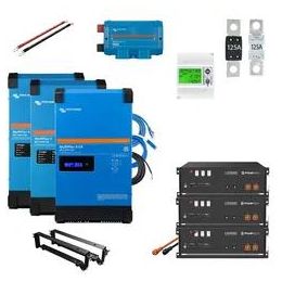 HUSATECH PowerSet 3 Phasig mit Victron MultiPlus II 48/3000/35-32 GX und 14,4 kWh Pylontech US5000 Speicher