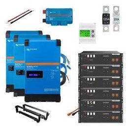 HUSATECH PowerSet 3 Phasig mit Victron MultiPlus-II 48/5000/70-50 GX und 21,3 kWh Pylontech US3000C Speicher