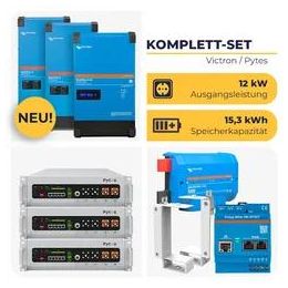 HUSATECH PowerSet: 3-phasig mit 2x MultiPlus-II 48/4k5/55-32 + 1x MultiPlus-II 48/4k5/55-32 GX + 3x E-Box V5&deg; | 12 kW 15,3 kWh