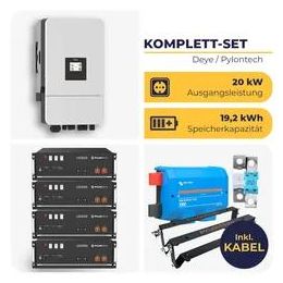 Deye Hybrid-Wechselrichter SUN-20K-SG05LP3 mit 4 x Pylontech US5000 1-C | 3-phasig | 20 kW | 19,2 kWh