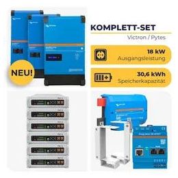HUSATECH PowerSet: 3-phasig mit 2x MultiPlus-II 48/6k5/100-50 + 1x MultiPlus-II 48/6k5/100-50 GX + 6x E-Box V5&deg; | 18 kW 30,6 kWh