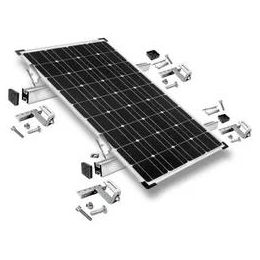 Befestigungskit mit Dachhaken 3-fach verstellbar (f&uuml;r Dachziegel) f&uuml;r Schr&auml;gdachmontage Solarpanele Rahmenh&ouml;he 35mm | 1 | 35mm