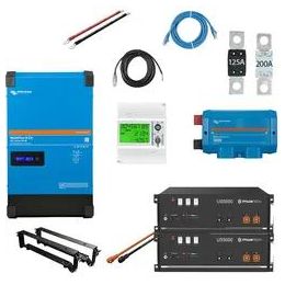 HUSATECH PowerSet 1 Phasig mit Victron MultiPlus-II 48/5000/70-50 GX und 9,6 kWh Pylontech US5000 Speicher