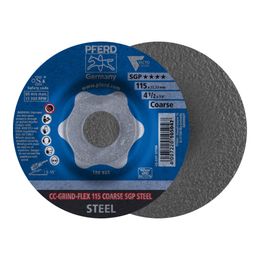 Pferd TOOLS CC-GRIND FLEX Schleifscheibe 115x22,23 mm COARSE Speziallinie SGP STEEL f&uuml;r Stahl (64188116)