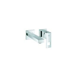 Grohe Fertigmontageset Eurocube chr, 2-Loch-Waschtisch-Wandarmatur, Ausl. 17,1cm (19895000)