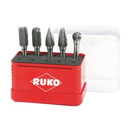 Ruko Hartmetall-Fr&auml;sstifte-Satz in Mini-Box 5-teilig (116004)