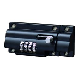 Schlossriegel L.112mm B.50mm Zinkdruckg.schwarz (RS 110 C SB)