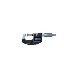 MITUTOYO Digitale B&uuml;gelmessschraube IP65 f&uuml;r Zahnweitenmessungen, 0-25 mm, Scheibe=20 mm (323-250-30)