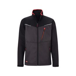 HOLEX Softshell Jacke, dunkelgrau / schwarz / rot, Unisex-Gr&ouml;&szlig;e: S (090602 S)