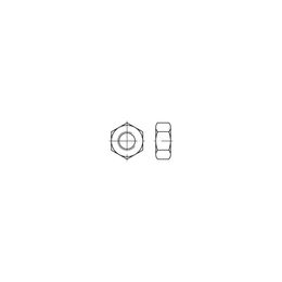 Sechskantmutter DIN 934 M 6 x 1 Titanlegierung blank ; Industrial Quality Supplies (009343080060000)