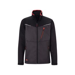 HOLEX Softshell Jacke, dunkelgrau / schwarz / rot, Unisex-Gr&ouml;&szlig;e: M (090602 M)