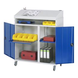 Rau Beistellschrank Stehpult 01T, B1100xT520xH1110/1220mm, mobil (07-1100T-M01F.11)