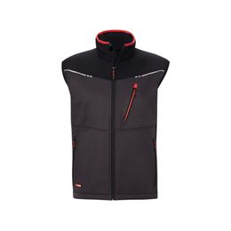 HOLEX Softshell Weste, dunkelgrau / schwarz / rot, Unisex-Gr&ouml;&szlig;e: 2XL (090603 2XL)