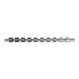 Kraftwerk Stecknuss-Schiene 250mm m. 10 Clips 1/2" (3099)