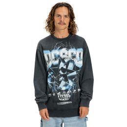 Sweatshirt DC Shoes "Skull Shock", Herren, Gr. XS, schwarz, Obermaterial: 55% Walkfrottier, 25% Walkfrottier, 20% Microfaser;, Sweatshirts Sweatshirt
