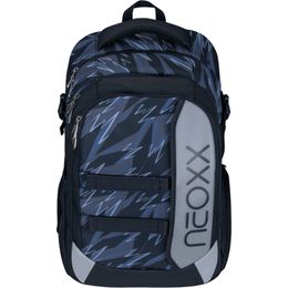 Schulrucksack neoxx "Active Pro", M&auml;dchen, Gr. B/H/T: 31cm x 45,5cm x 24cm, stormchaser, Polyester, Rucks&auml;cke Schulrucksack