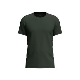 T-Shirt Fynch-Hatton, Herren, Gr. 3XL, gr&uuml;n (schwarz ivy), Jersey, Obermaterial: 100% Baumwolle, bestickt, unifarben, regular fit h&uuml;ftbedeckend, Rundhals, gerader Abschluss, Shirts T-Shirt, Sommershirt mit Logo Stickerei