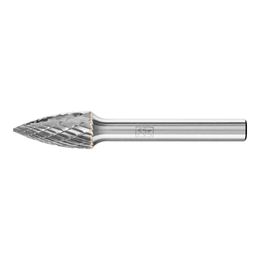 Pferd TOOLS Hartmetall Hochleistungsfr&auml;sstift TOUGH Spitzbogen SPG &Oslash; 10x20mm Schaft-&Oslash; 6 mm schlagfest (21000095)