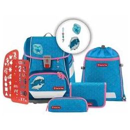 Step By Step 2IN1 PLUS Schulranzen-Set, 6-teilig Dolphin Pippa