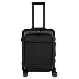 Travelite Next Trolley S 4-Rad mit Vortasche Schwarz