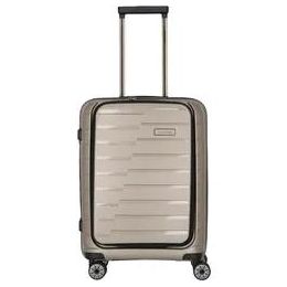 Travelite Air Base Trolley S, 4 Rollen mit Vortasche Champagner