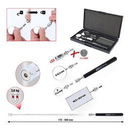 KS Tools Flexibler Inspektions-Spiegel-Satz, 5-tlg (550.1145)