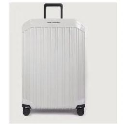 Piquadro PQ-Light 4-Rollen Trolley Koffer 75cm; gl&auml;nzend Grau