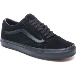 Sneaker Vans "Old Skool", Herren, Gr. 42,5, schwarz, Leder, unifarben, Schuhe Sneaker, aus Leder