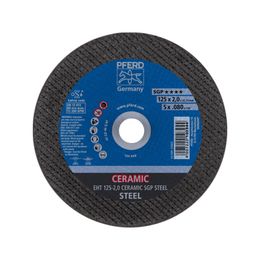 Pferd TOOLS Trennscheibe EHT 125x2,0x22,23 mm gerade CERAMIC Speziallinie SGP STEEL f&uuml;r Stahl (61312520)
