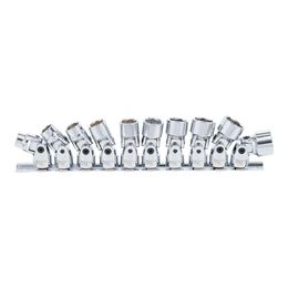 BGS-technic BGS Kardangelenk-Einsatz-Satz Sechskant Antrieb Innenvierkant 10 mm (3/8") SW 10 - 19 mm 10-tlg. ; BGS technic (205)