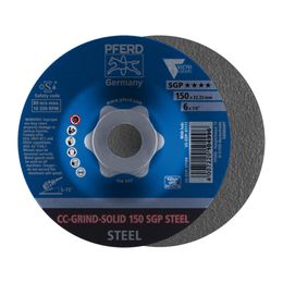 Pferd TOOLS CC-GRIND SOLID Schleifscheibe 150x22,23 mm COARSE Speziallinie SGP STEEL f&uuml;r Stahl (64187150)
