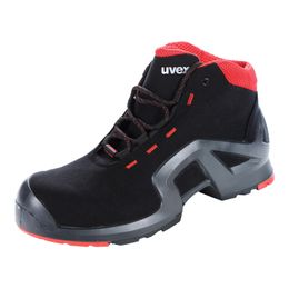 Uvex Schn&uuml;rstiefel schwarz/rot Uvex 1 x-tended support, S3, EU-Schuhgr&ouml;&szlig;e: 41 (8517241)