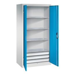 C+P Werkzeugschrank mit Schubladen Acurado, 1950x930x600mm, 7035/5012 ; C + P M&ouml;belsysteme (8922-503|S10155)