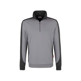 HAKRO Zip-Sweatshirt Contrast Performance, titan, Unisex-Gr&ouml;&szlig;e: XL (476-043/XL)