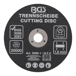 BGS-technic BGS Trennscheibe &Oslash; 75 x 1,8 x 9,7 mm ; BGS technic (3286-1)