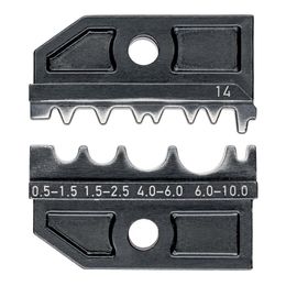Knipex 97 49 14 Crimpeinsatz f&uuml;r unisolierte Rohr- und Quetschkabelschuhe sowie unisolierte Sto&szlig;- und Quetschverbinder nach DIN 46341 )