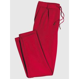 Jogger Pants Inspirationen, Damen, Gr. 19, Kurzgr&ouml;&szlig;en, rot, 58% Viskose, 36% Polyamid, 6% Elasthan, unifarben, lang, Hosen Jogger Pants