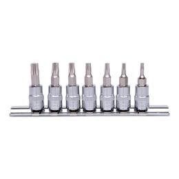 KS Tools 1/4" CHROMEplus Bit-Stecknuss-Satz TX, 7-teilig, T10-T40 (918.1558)
