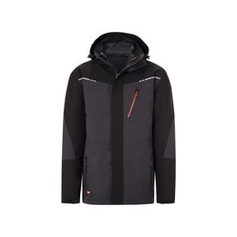 HOLEX 3-in-1 Jacke, dunkelgrau / schwarz / rot, Unisex-Gr&ouml;&szlig;e: XL (090600 XL)